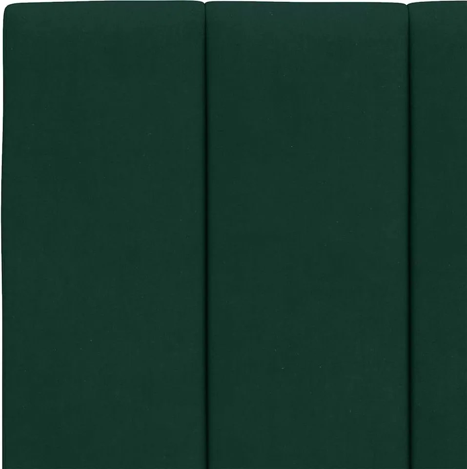 Postel s matrací Hanko tmavě zelená 140 x 200 cm samet 3208601
