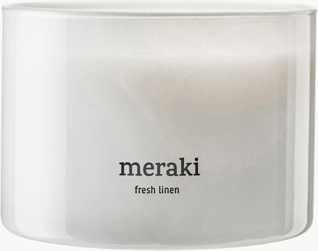 Vonná svíčka se třemi knoty Fresh Linen (citrón, jasmín a pižmo)
