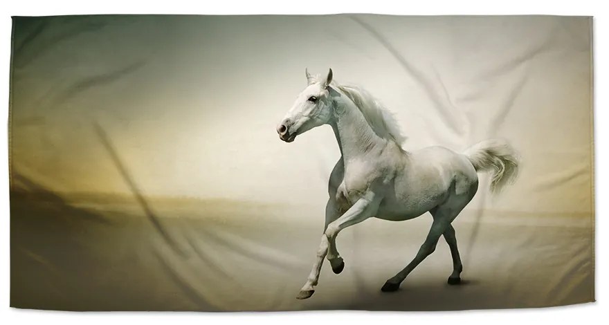 Ručník SABLO - Bílý kůň 2 50x100 cm