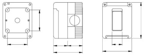 Gewiss 27 Combi vypínač č.1 16A IP55 šedá GW27831