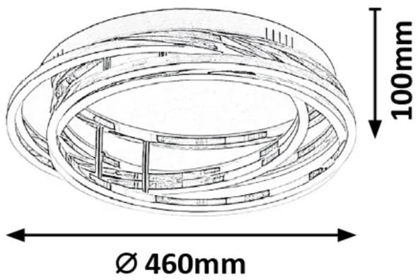 Rabalux 2183 - LED Stmívatelné stropní svítidlo SELENA LED/40W/230V