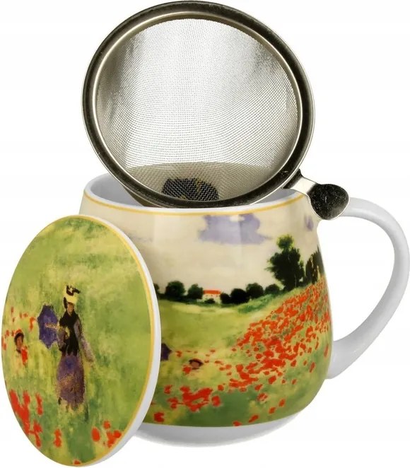 Porcelánový hrnek Monet Poppy Field 430 ml vícebarevný