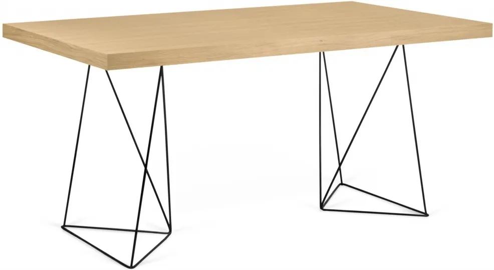Kancelářský stůl Antonio 160 cm, černá/dub