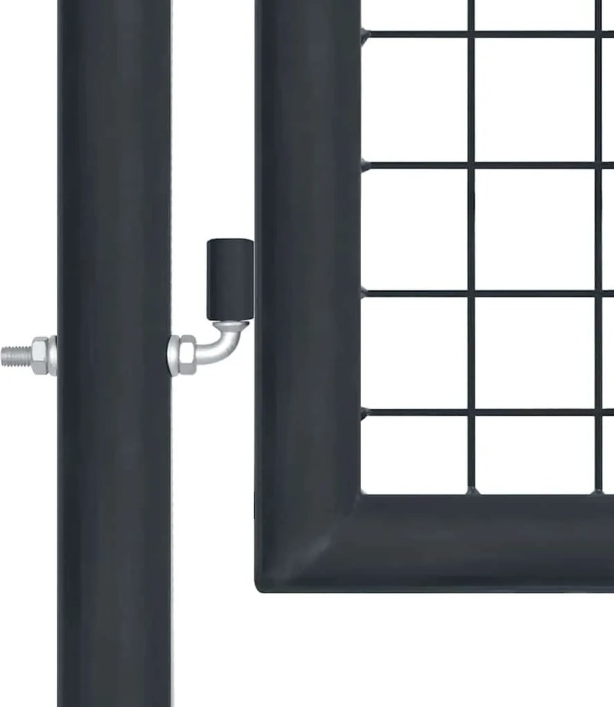Pletivá zahradní branka pozinkovaná ocel 400 x 100 cm šedá 145777