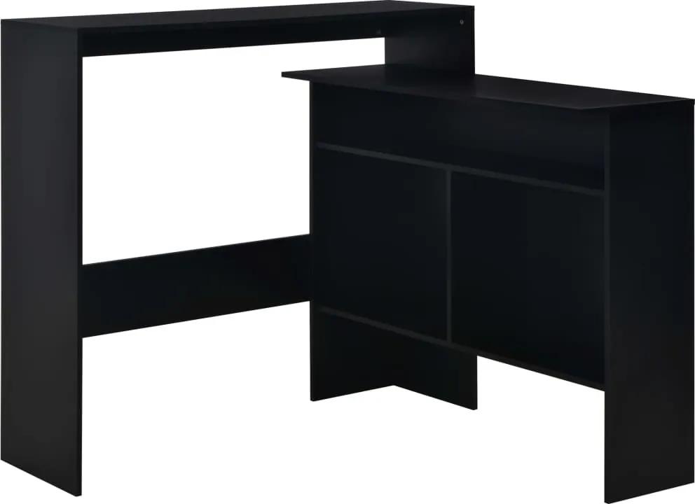 vidaXL Barový stůl se 2 stolními deskami 130 x 40 x 120 cm [280218] Barva: Bílo-hnědá