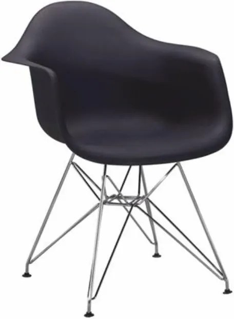 Tempo Kondela, s.r.o. Židle - křeslo, černá + chrom, FEMAN NEW