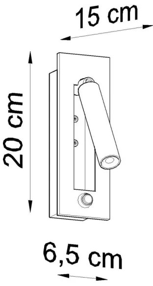 Sollux SL.0956 - Nástěnné bodové svítidlo ENIF 1xG9/12W/230V