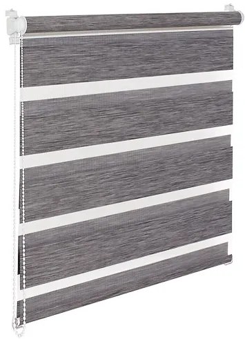 ZEBRA-SHOP Roleta DEN A NOC / MINI / PREMIUM / GRAFIT MELÍR / BH 70 Barva mechanizmu: šedá, Výška: 220, Šířka: 96