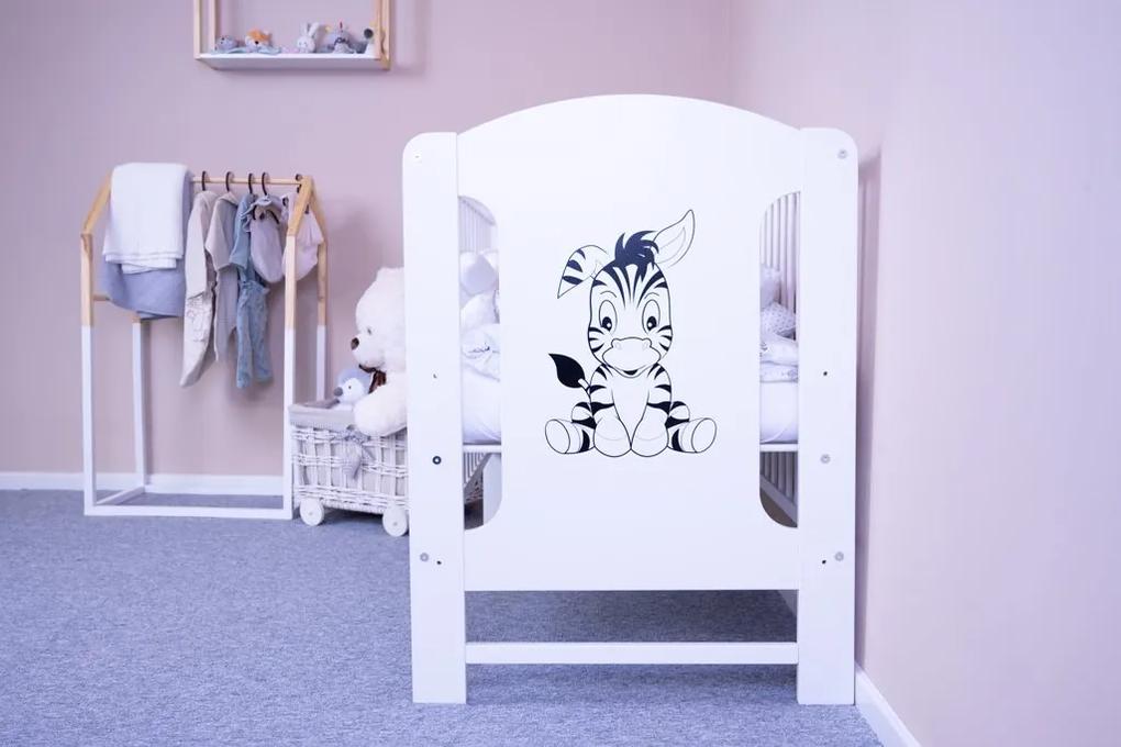 NEW BABY Dětská postýlka New Baby ELSA Zebra bílá