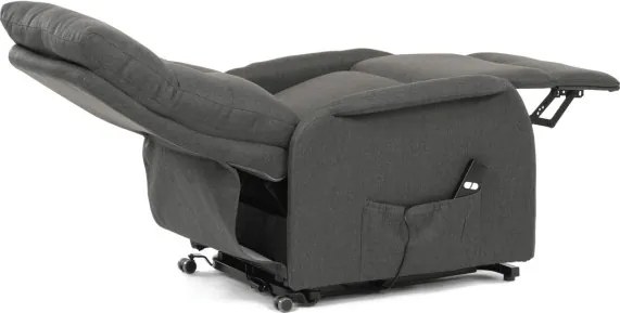 Polohovací křeslo šedé, elektrické TV-5482 GREY2