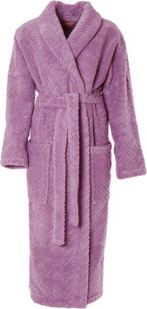 Bavlněný župan Athena s límcem fialková 21 16 4605 - XL