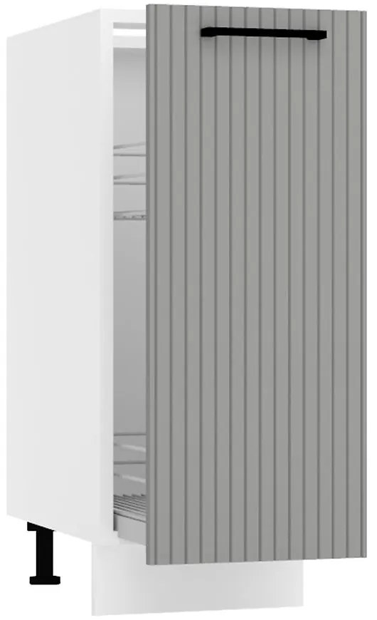 Kuchyňská skříňka Kate d30 cargo + kos šedá mat