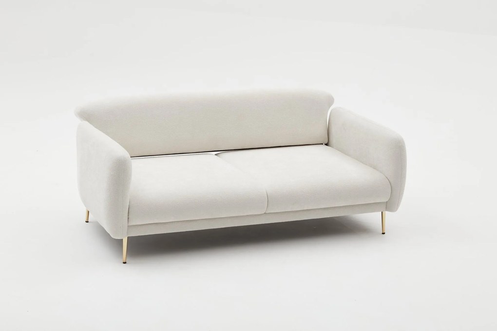 Atelier del Sofa 3-místná pohovka Simena - Cream, Krémová, Zlatá