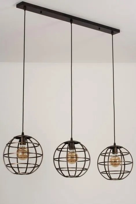 Závěsné designové svítidlo nad stůl Auron Industry Trio