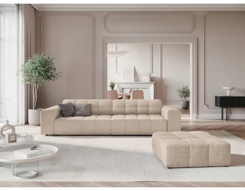 Béžová pohovka 244 cm Chicago – Cosmopolitan Design
