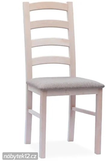 Čalouněná jídelní židle Enisa, masiv buku, isolda-bez 01, 43x94x42 cm