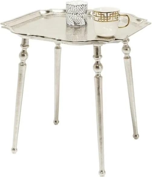 Odkládací stolek ve stříbrné barvě Kare Design Endris
