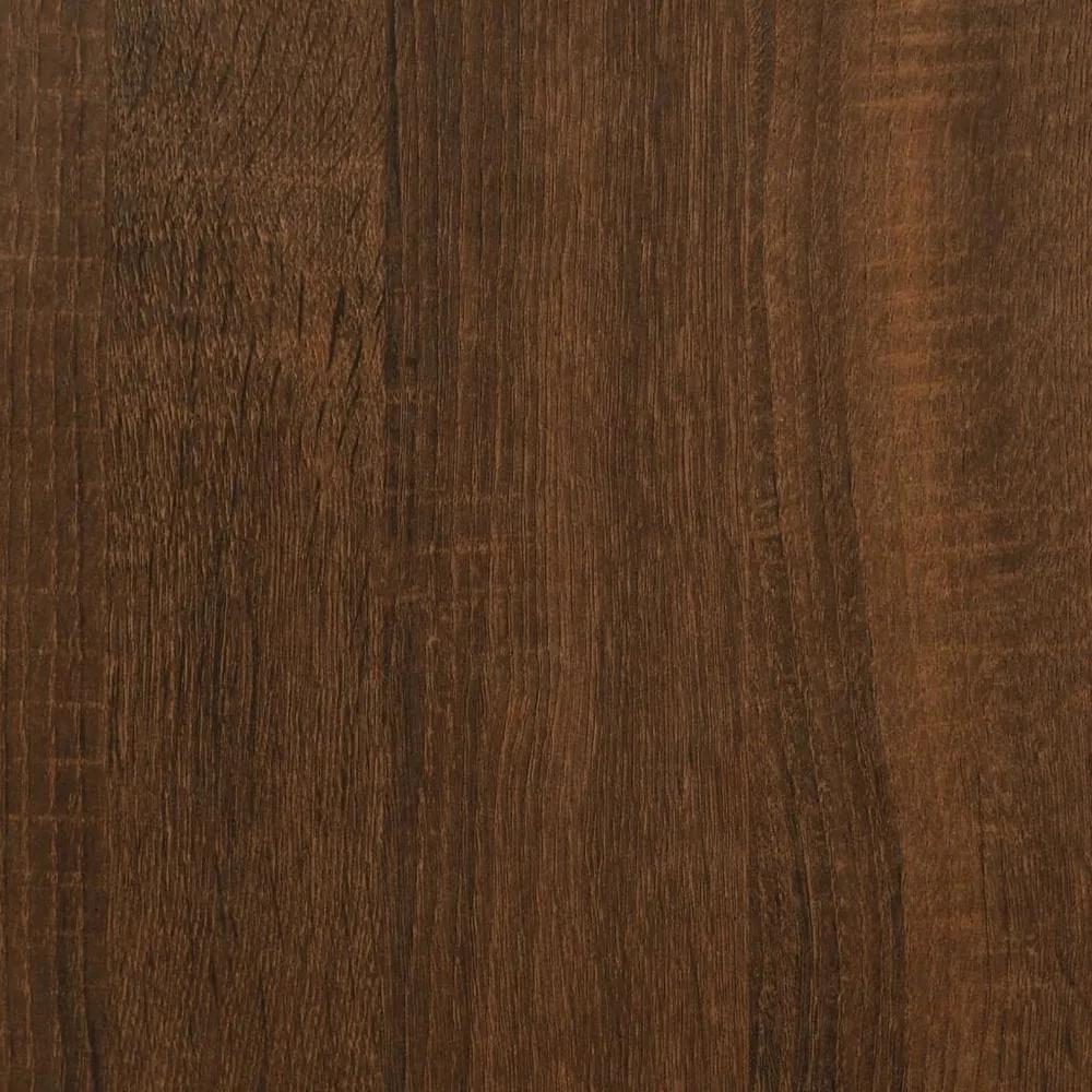 Petromila Psací stůl hnědý dub 139 x 139 x 75 cm kompozitní dřevo
