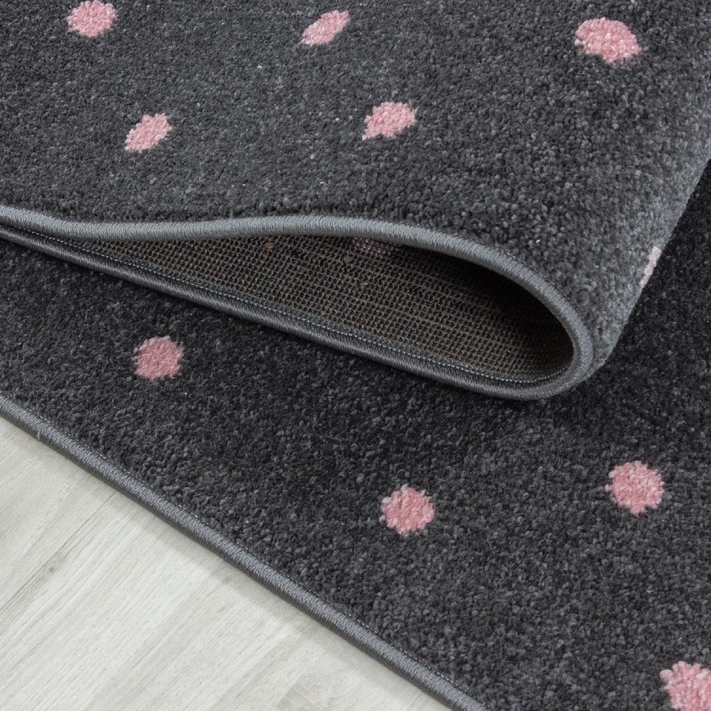 Ayyildiz koberce Dětský kusový koberec Bambi 830 pink kruh ROZMĚR: 160x160 (průměr) kruh