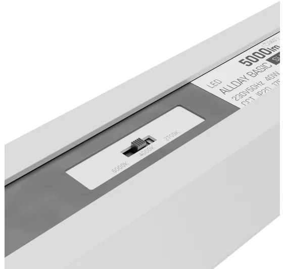 LED Stropní svítidlo ALLDAY BASIC LED/20/30/40W/230V 2700/4000/6000K 120 cm bílá