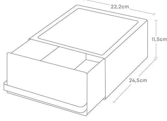 Bílá krabička na čaj Tower – YAMAZAKI
