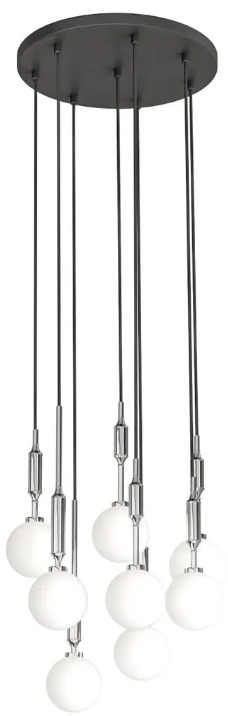 Designový lustr Ero 13 chrom