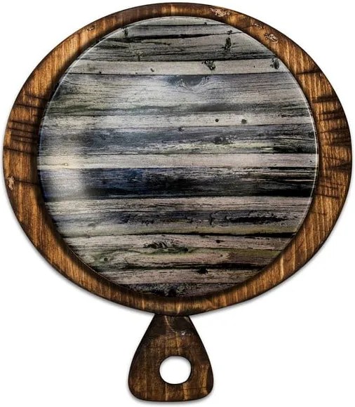 Keramický talíř s uchem Wood, ⌀ 25 cm