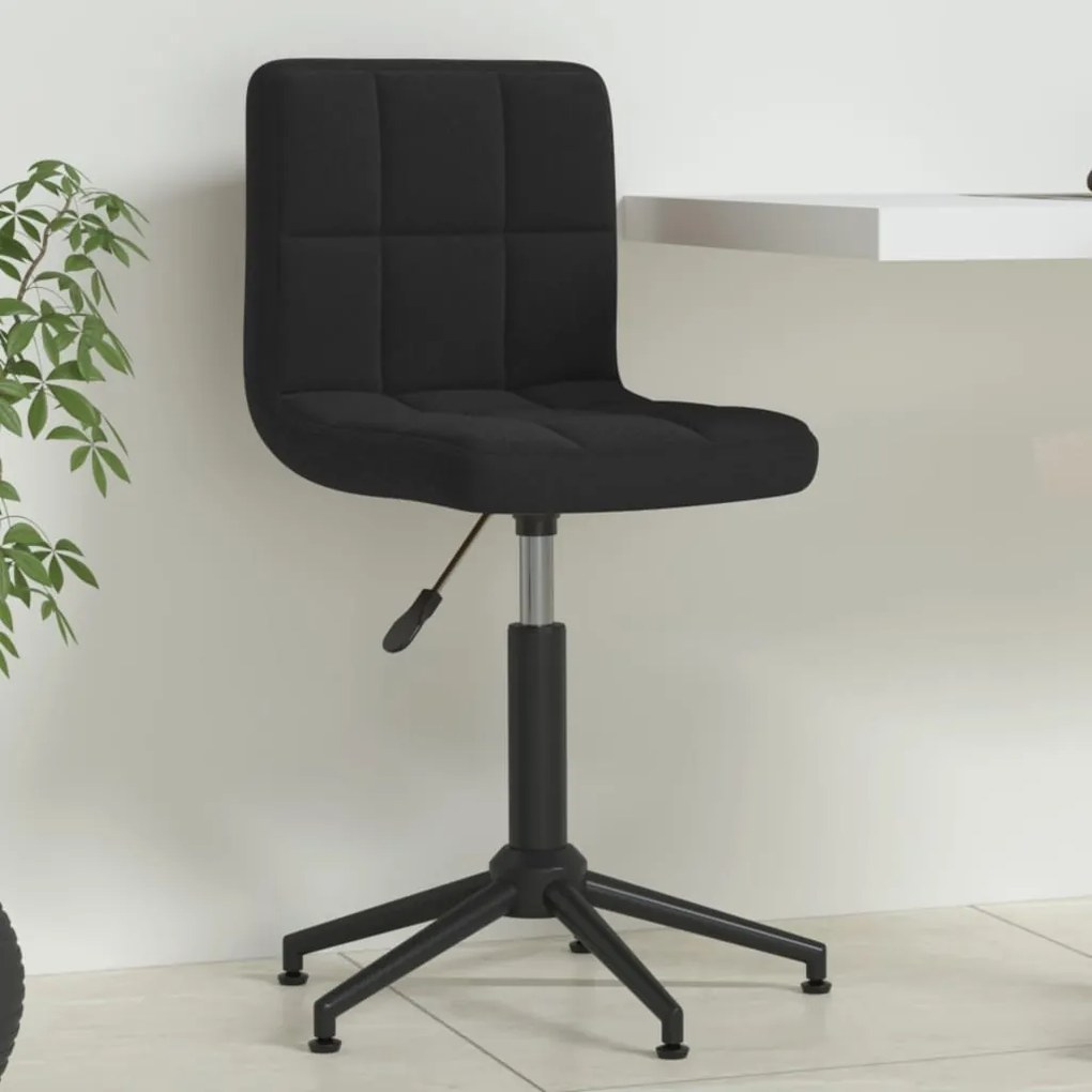 334415 vidaXL Otočná kancelářská židle černá samet