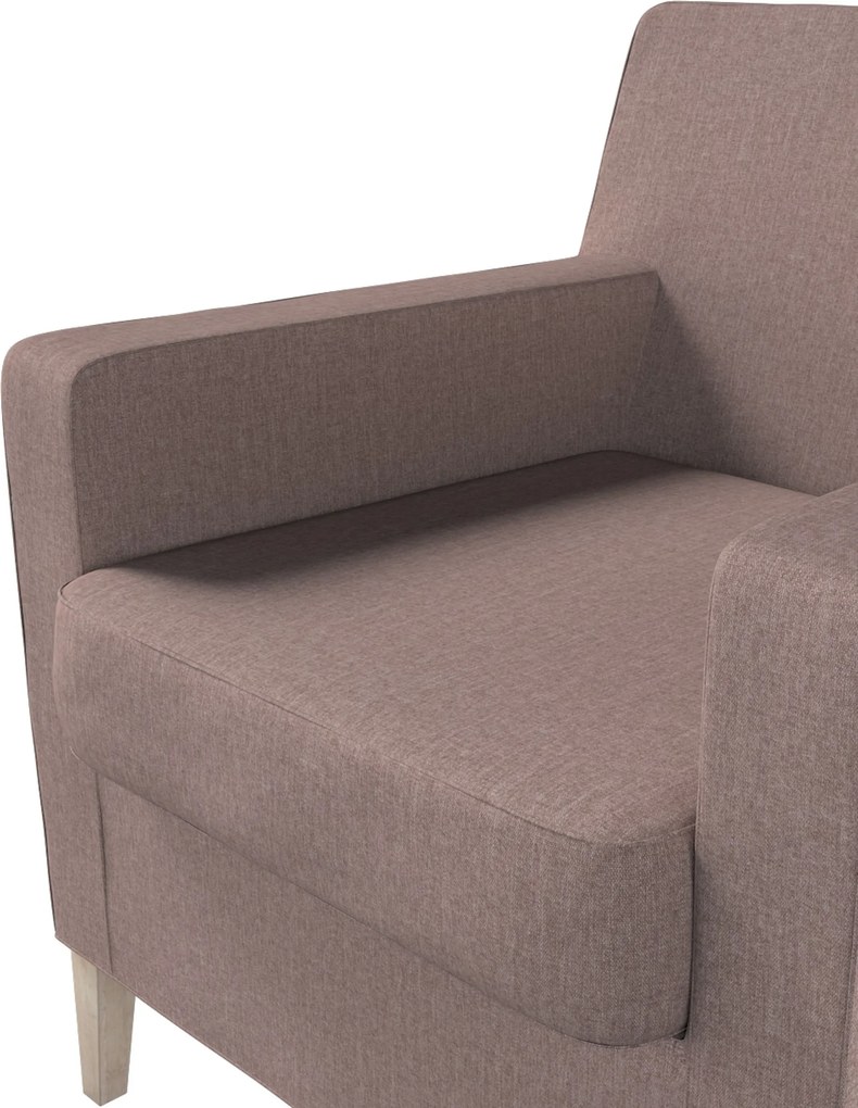 Potah na křeslo IKEA Karlstad barva růžová látka pletený vzor