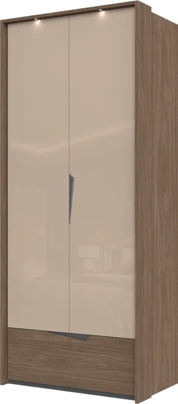 Šatní skříň P21B/LF s osvětlením - 97 × 226 × 60 cm