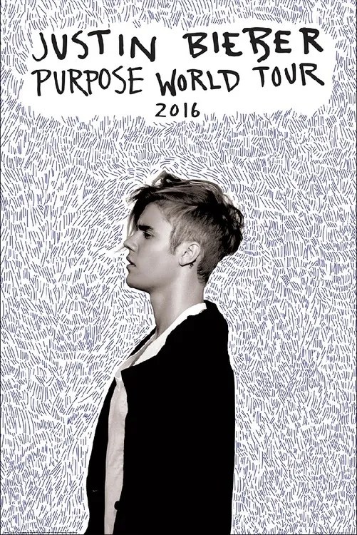 Plakát, Obraz - Justin Bieber - Purpose Tour, (61 x 91,5 cm)