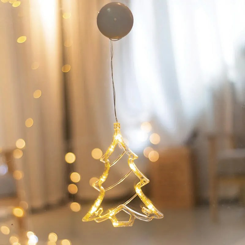 ACA DECOR Vánoční LED stromek s přísavkou