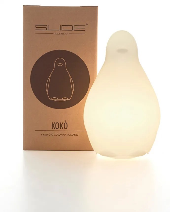Stolní lampa Kokò bílá, Slide design - Kokò