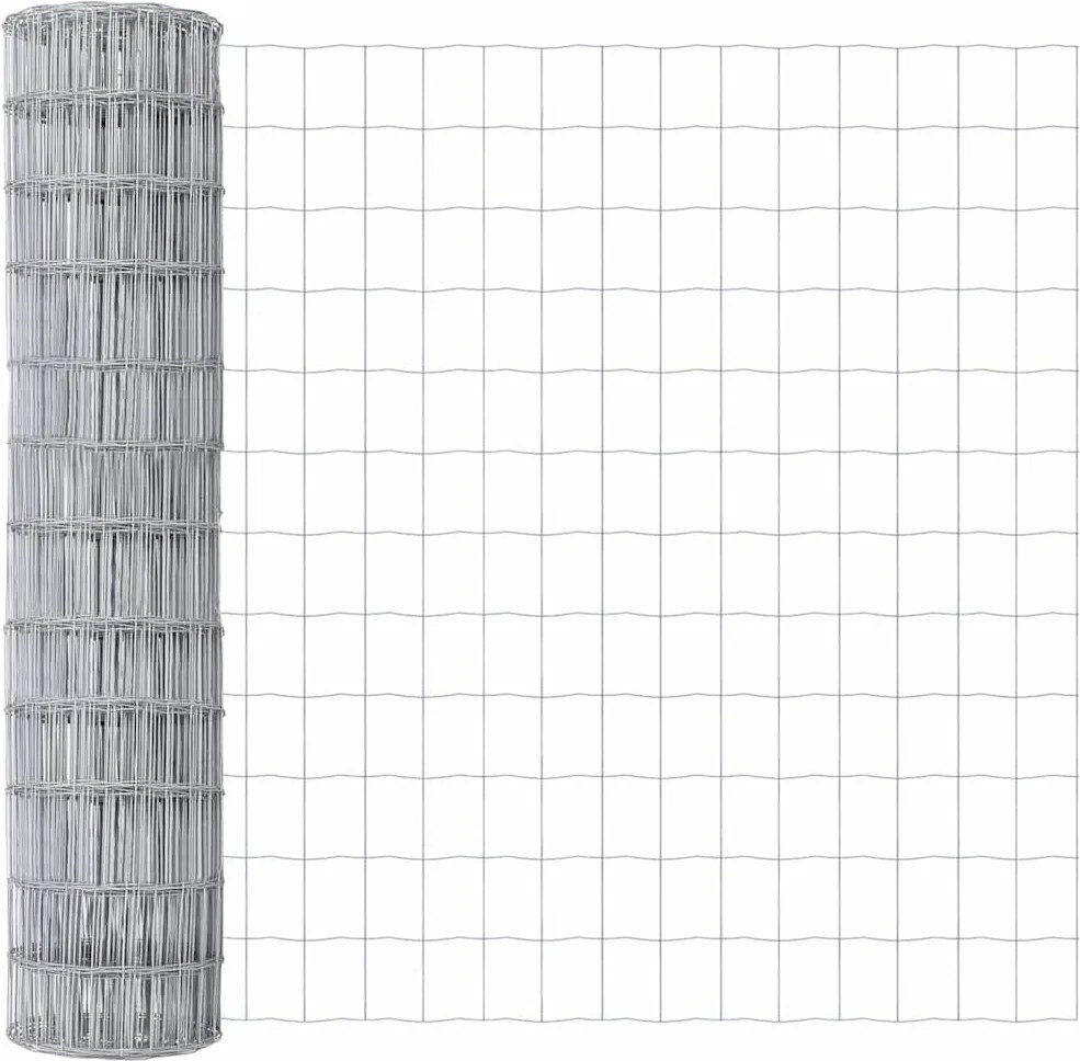 Euro plotové kotvení 25 x 1,2 m Pozinkovaná ocel Stříbrná 3350507