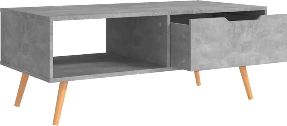 Konferenční stolek betonově šedý 100x49,5x43cm kompozitní dřevo 326790