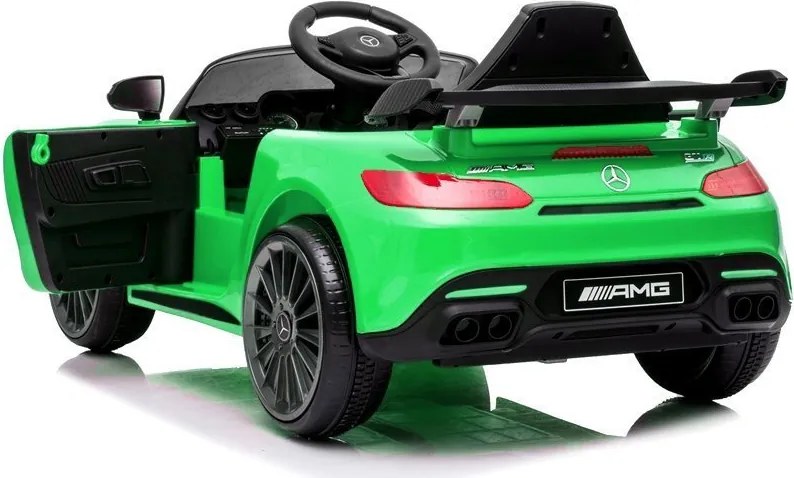 LEAN CARS Elektrické autíčko Mercedes AMG GT R, LED, MP3, zelené