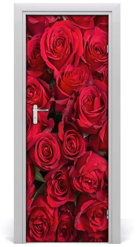 Fototapeta samolepící Červená růže 95x205 cm
