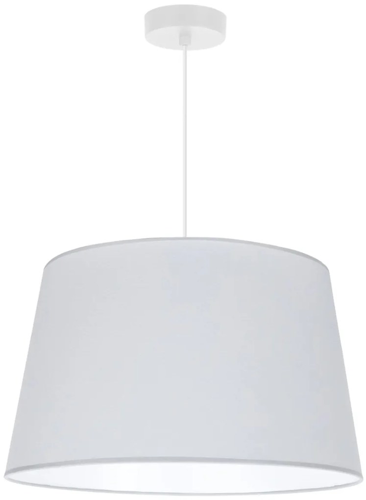 Závěsné svítidlo Gaja, 1x světle šedé textilní stínítko, (fi 44cm), w