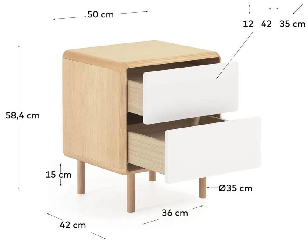 Noční stolek marewa 50 x 58,4 cm MUZZA