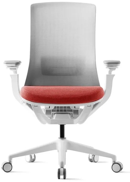 Office Pro Kancelářská ergonomická židle ROLY WHITE - síťovina Zelená