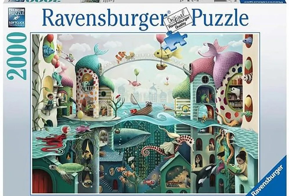 Puzzle ravensburger 168231 kdyby ryby mohly chodit 2000 dílků