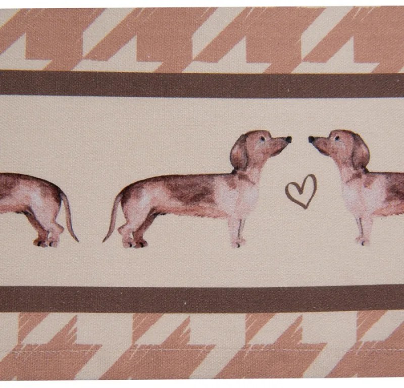 Bavlněná utěrka s jezevčíkem Dachshund Love – 50x70 cm