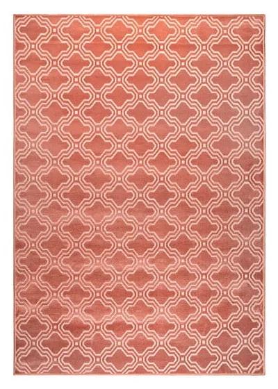 Růžový koberec White Label Feike, 160 x 230 cm