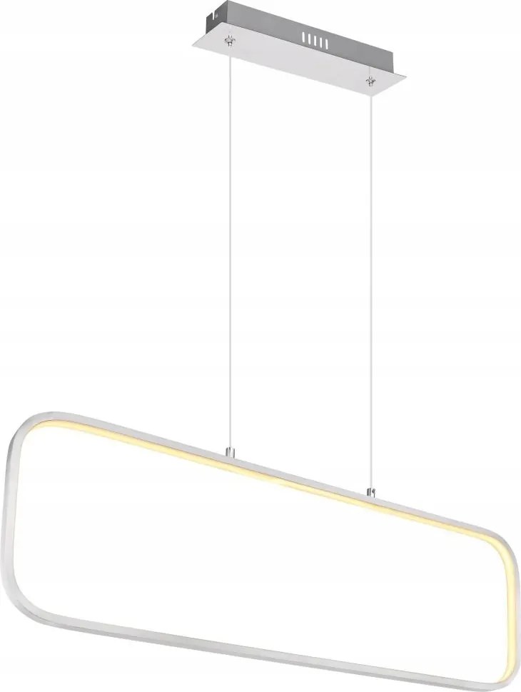 Závěsná Led lampa Silla 24W, moderní design 3000K, saténový nikl