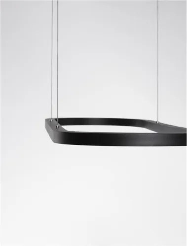 Závěsné LED svítidlo NOVA LUCE CUPPE 58W 3000K černé 9345624