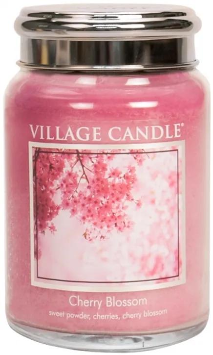 Village Candle Vonná svíčka ve skle, Třešňový květ - Cherry Blossom, 26oz