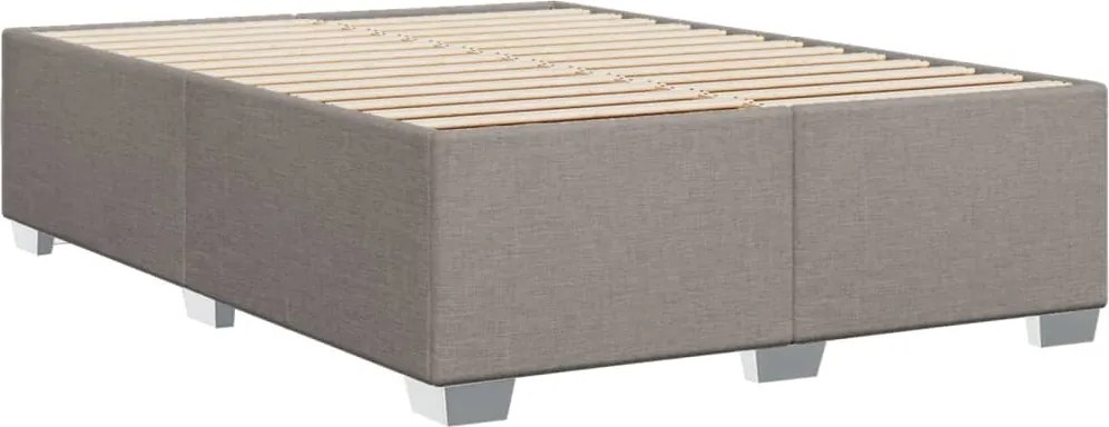 Rám postele bez matrace taupe 140 x 190 cm textil 3284475