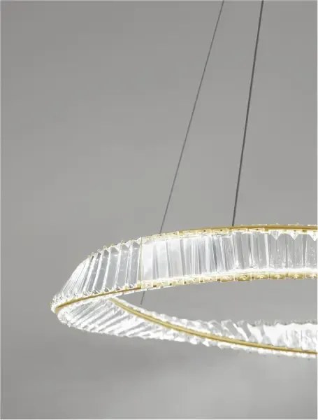 Křišťálový lustr Aurelia 45W 80 zlaté