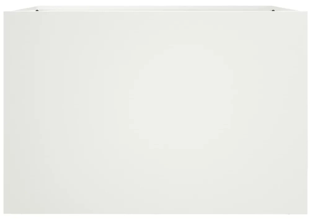 Truhlík bílý 62 x 40 x 39 cm ocel válcovaná za studena - Default Title