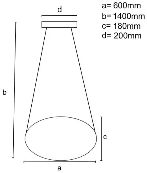 LED Stmívatelný lustr na lanku LED/70W/230V 3000-6500K černá + dálkové ovládání